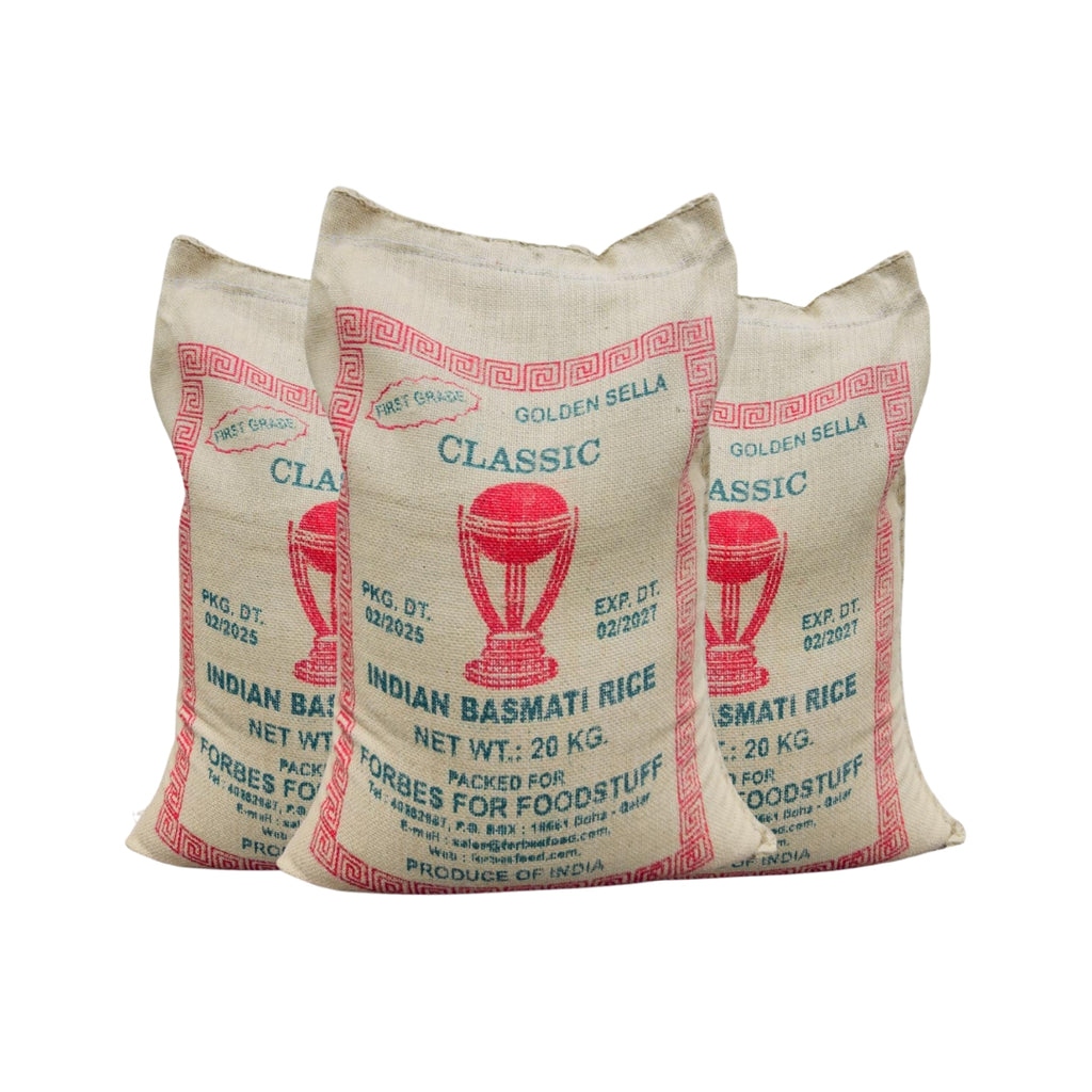 Classic Abu Kaass ( Golden Sella ) Basmati Rice 20 kg